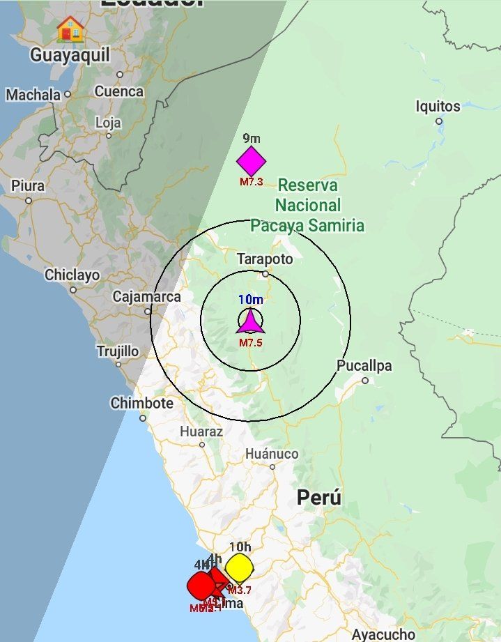 Difunden imágenes y videos sobre el terremoto en Perú