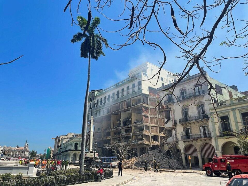 Hotel Saratoga. Fotos y videos de la explosión en Cuba
